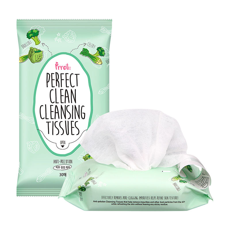 PRRETI Perfect Clean Daily Cleansing Tissues 30pcs